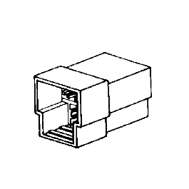 DC T Connector 3 Pole T Male Housing Barenco