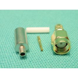170166T - SMA Plug Reverse Pin RG178, RG196, Crimp Barenco